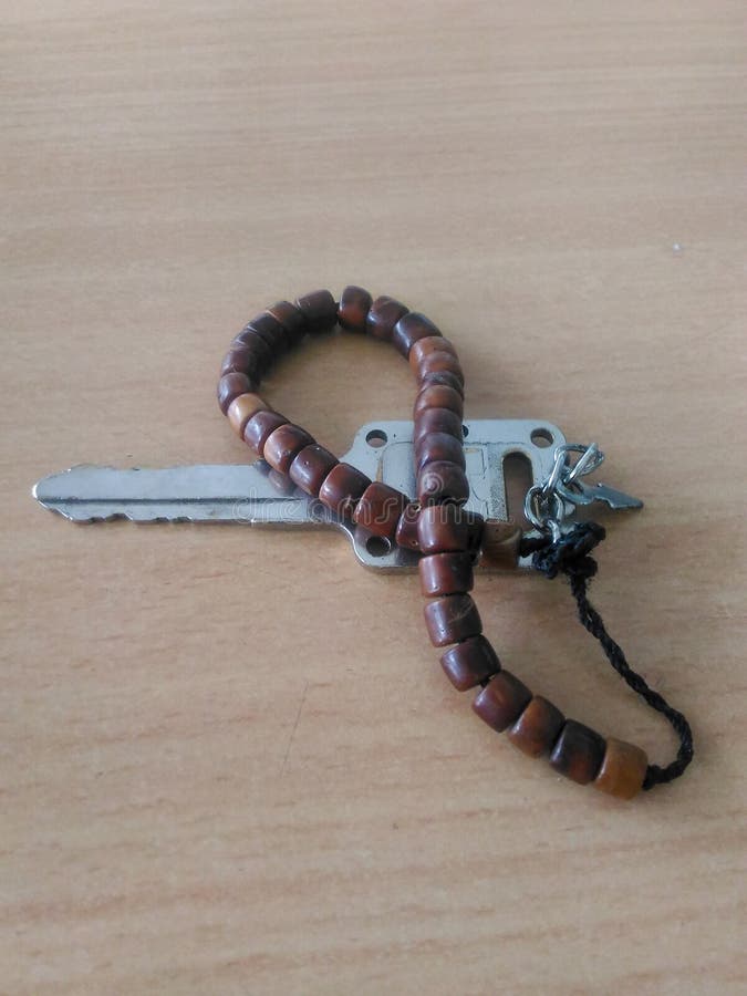 Keys and prayer beads stock photo. Image of table, moslim - 154334768