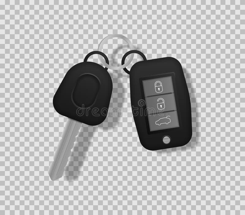 Realistic car keys. stock vector. Illustration of automobile - 195169680