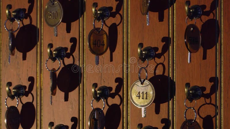 Keys at the reception stock footage. Video of customer - 92842168