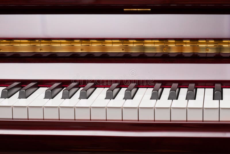 Keys of red piano stock photo. Image of black, grand - 38283846