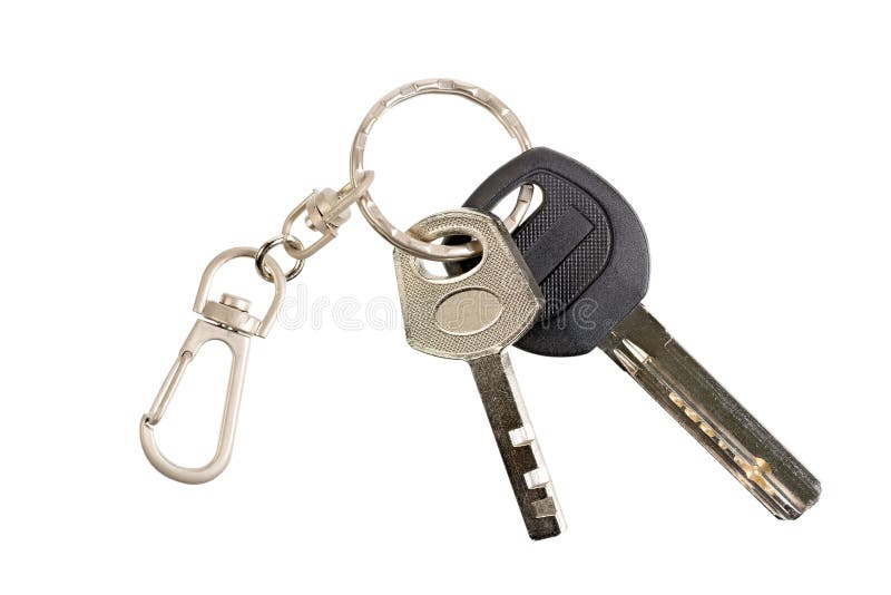 Lock with key and key ring stock image. Image of protect - 11081825