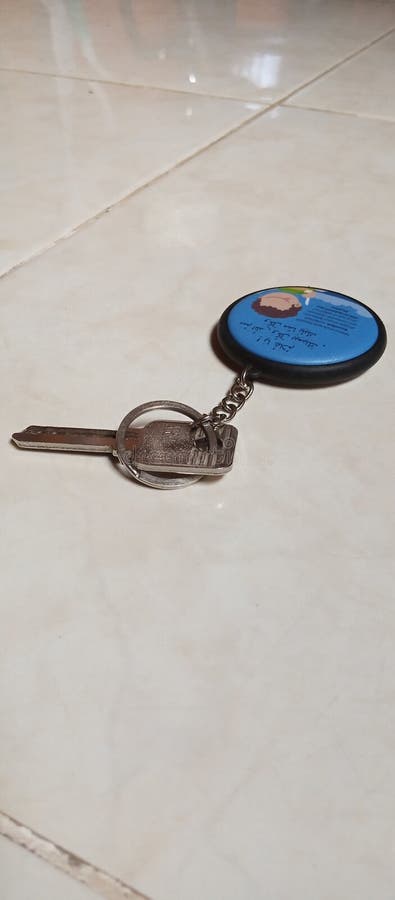 Keys with a Round Shaped Ring Lying on the Floor Stock Photo - Image of ...