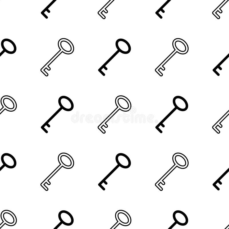 Background Simple Key Black White Stock Vector - Illustration of ...