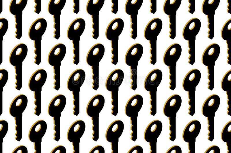 Keys Seamless Vector Wallpaper. Stock Vector - Illustration of tool ...