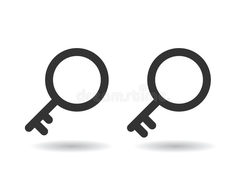 Keys Shape Set Isolated Vector Illustration Stock Vector - Illustration ...
