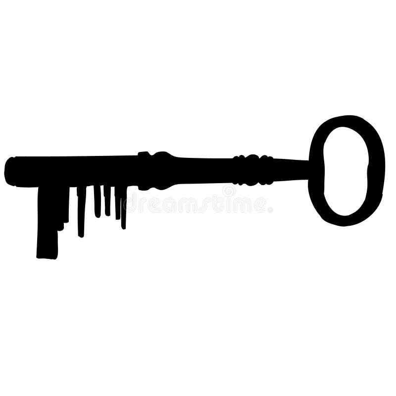 Keys Silhouette Hand Drawn, Vector, Eps, Logo, Icon, Crafteroks ...