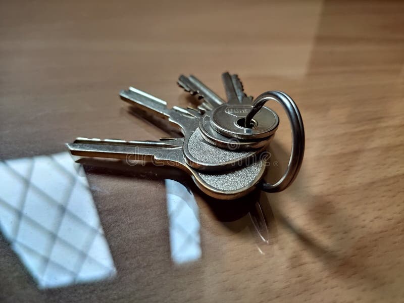 Keys on the Table stock photo. Image of keys, keychain - 157741316