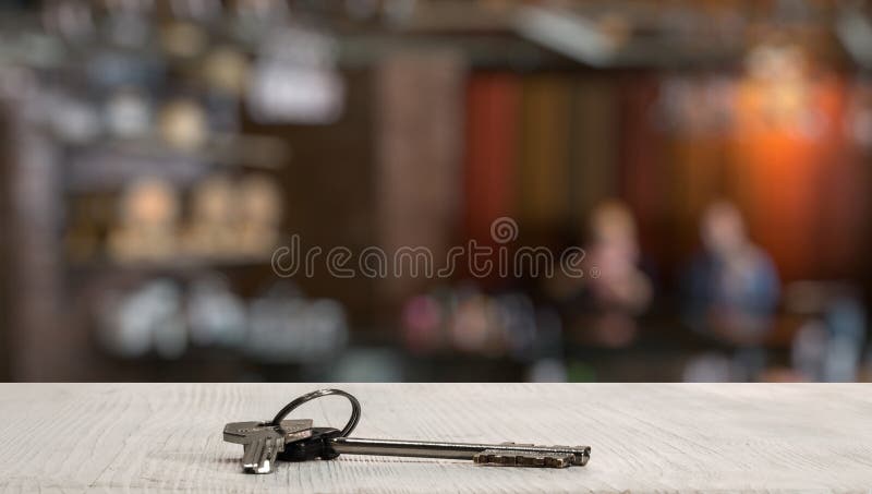 Keys on table stock image. Image of desk, steel, ring - 180519877