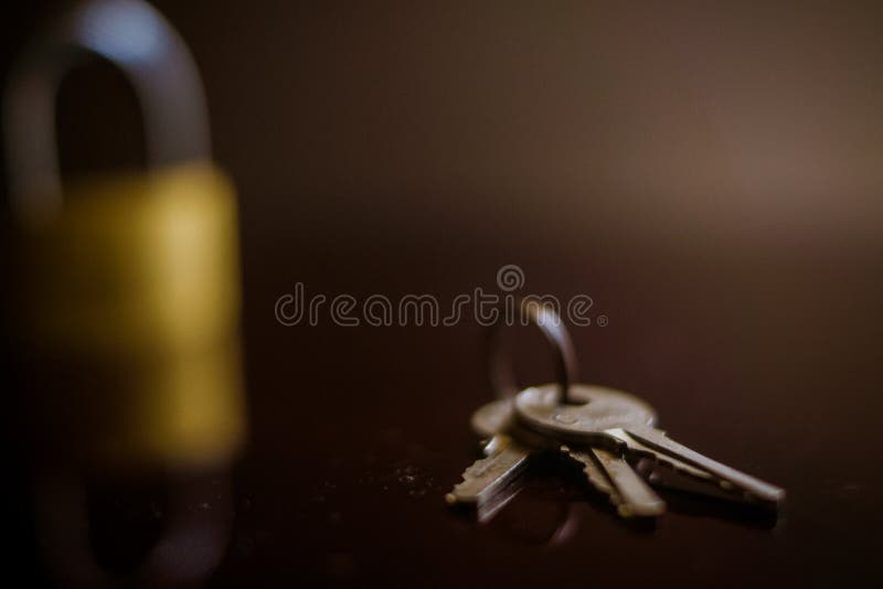The Keys are on the Table and the Lock Stock Photo - Image of real ...