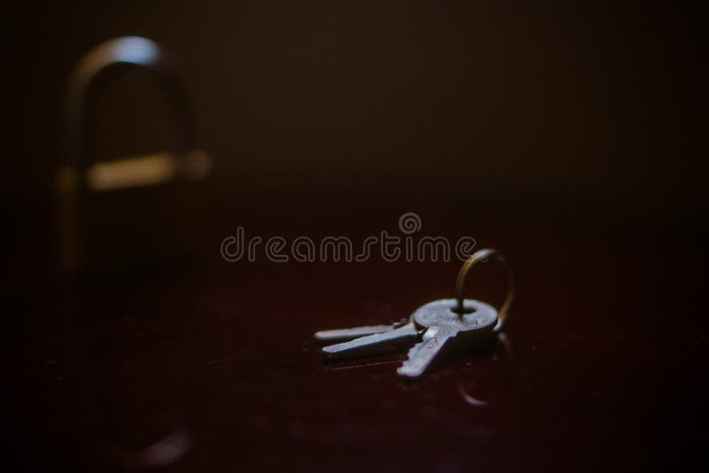 The Keys are on the Table and the Lock Stock Photo - Image of enter ...