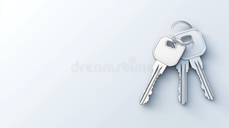 Keys on Table for New Home Purchase and Closing Stock Illustration ...