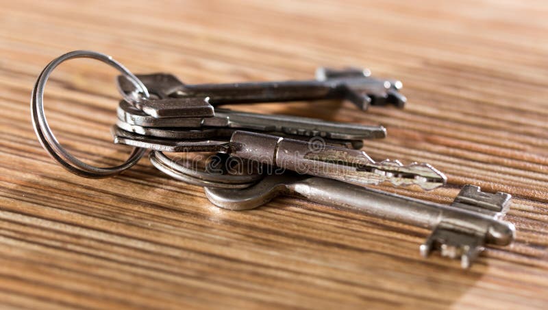 Keys on the table stock image. Image of success, wood - 105074123