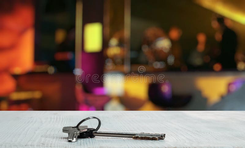 Keys on table stock photo. Image of night, club, style - 187132622