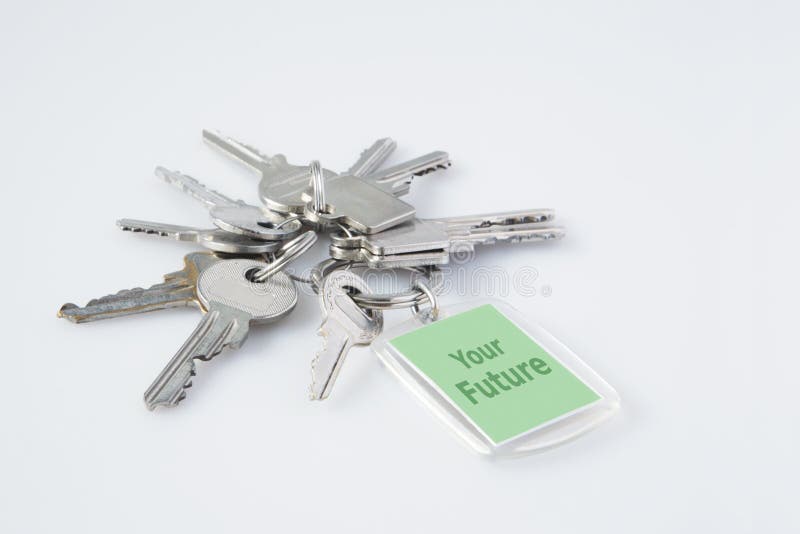 House keys. stock image. Image of metal, open, door, metallic - 395341