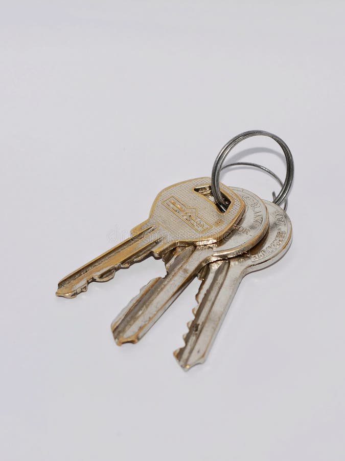 Keys stock image. Image of minimalist, white, three, keys - 97028637