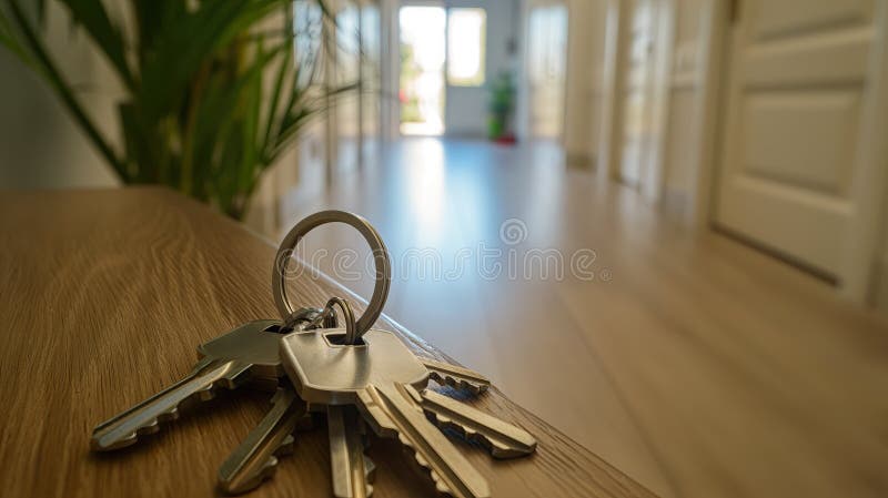 The Keys To the Apartment are on the Table Stock Photo - Image of ...
