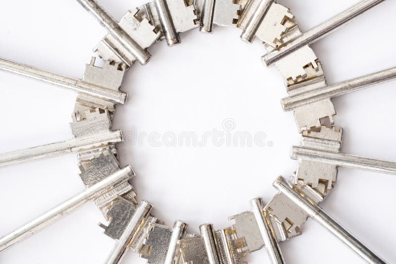 The Keys To the Doors are Assembled in a Circle of Irregular Shapes ...