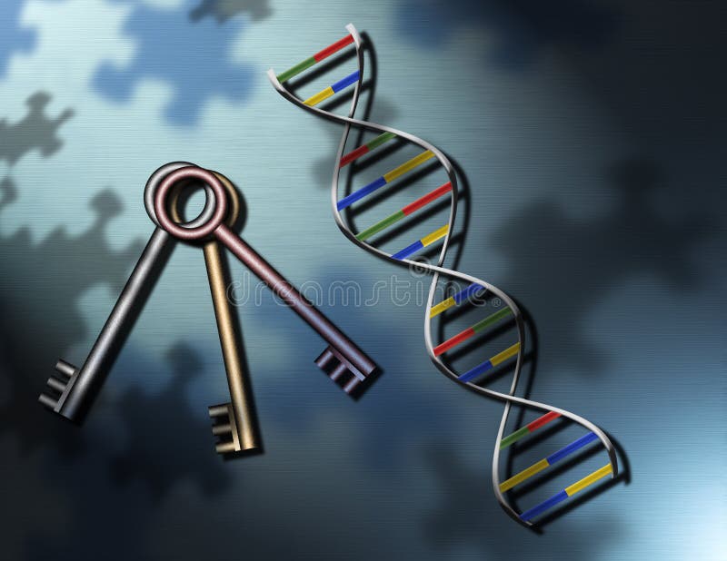 The Keys To Lifes Puzzle DNA Stock Photo - Image of helix, genomes: 790442