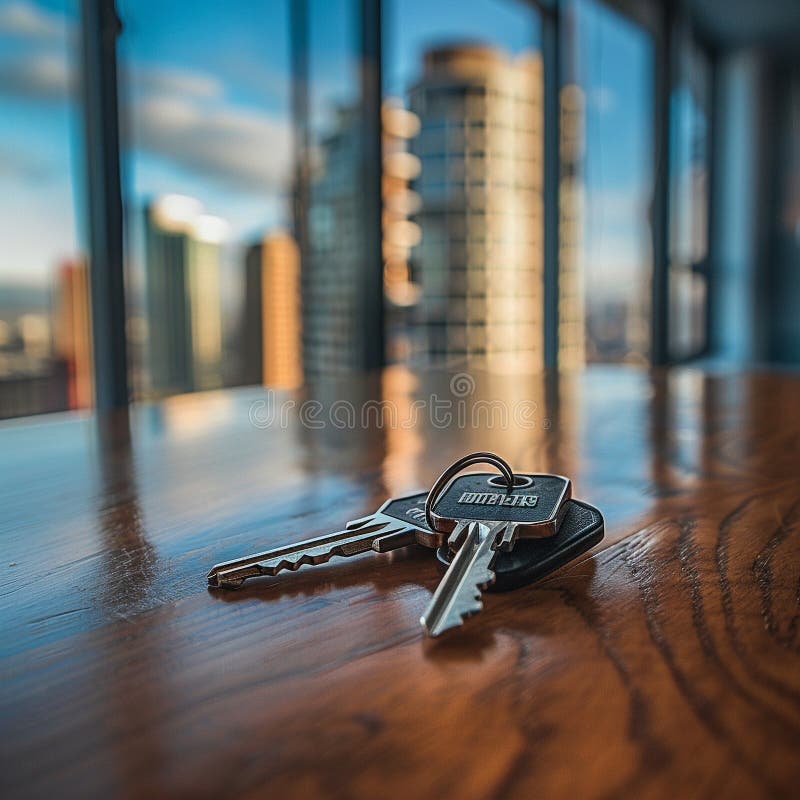 The Keys To the New Apartment are on the Table Stock Image - Image of ...