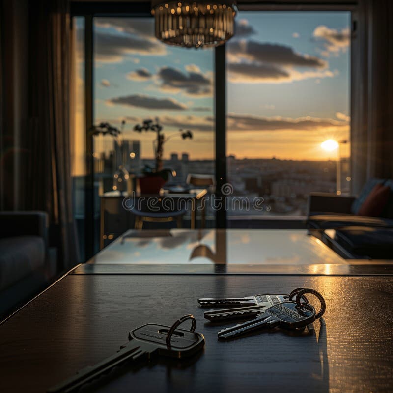 The Keys To the New Apartment are on the Table Stock Photo - Image of ...