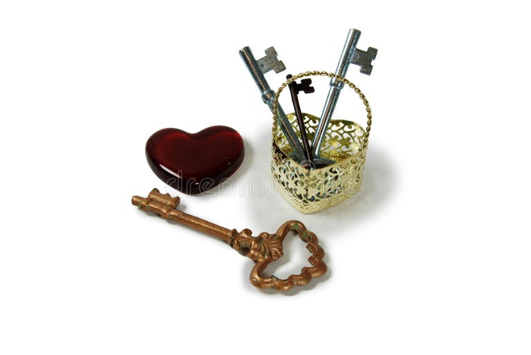 Keys to your heart stock image. Image of heart, romance - 6699561