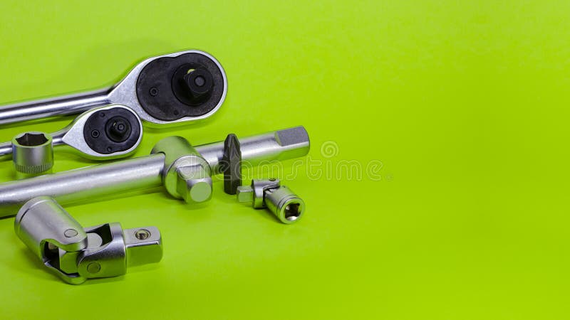 Keys and Tools for Car Repair. Work Equipment Stock Image - Image of ...