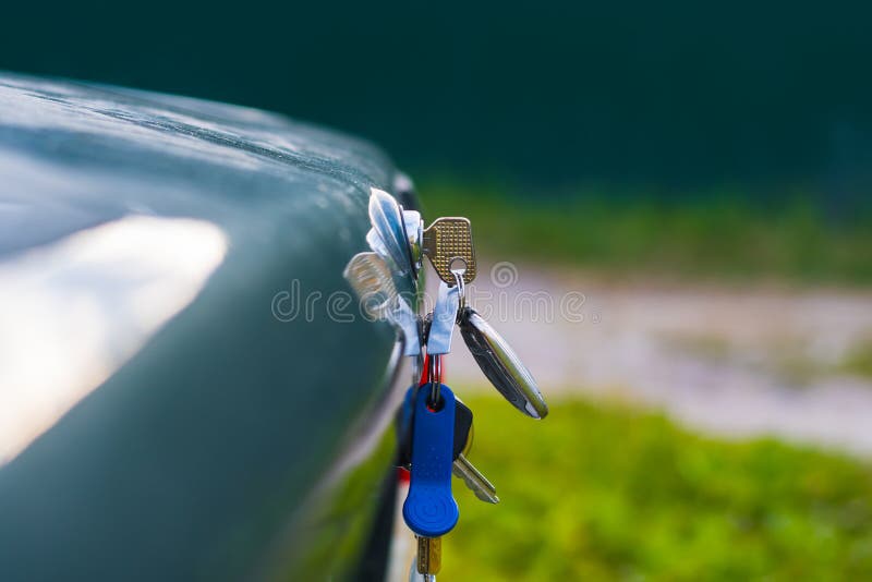 Bunch of Keys in the Trunk of an Old Car Stock Image - Image of healthy ...