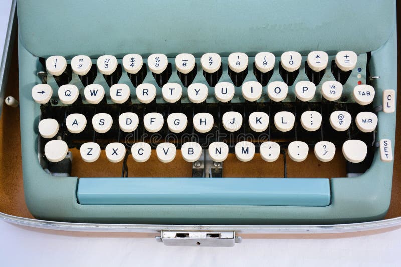 Keys on a typewriter. stock photo. Image of brand, vintage - 313104906