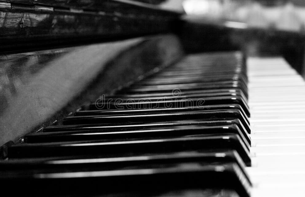 Keys of upright piano stock image. Image of classy, counterpoint - 12468571