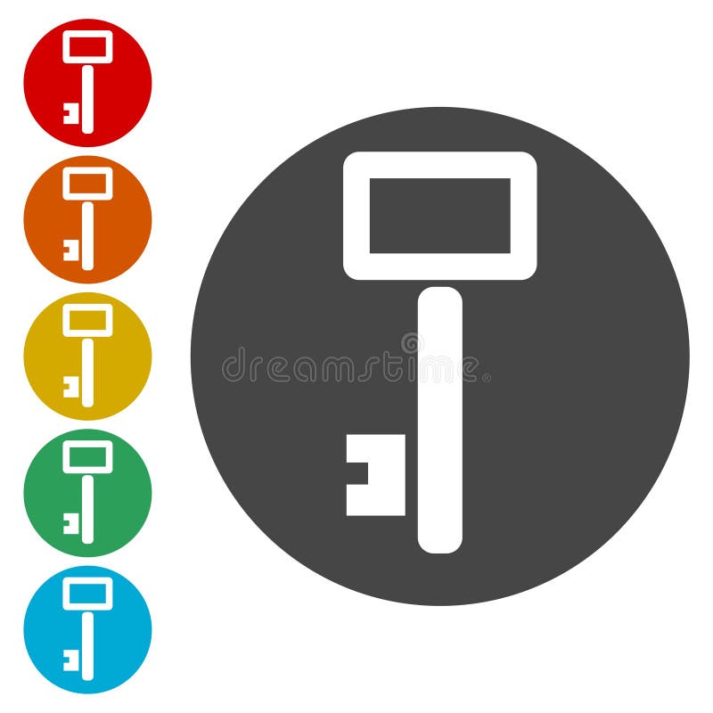 Keys Vector icons set stock vector. Illustration of ornament - 134761748