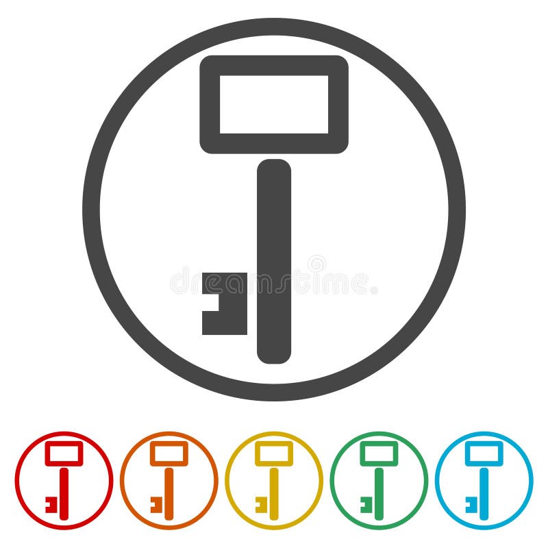 Keys Vector icons set stock vector. Illustration of collection - 140681472