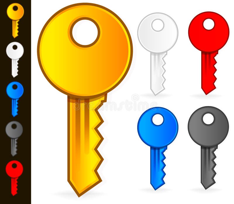 Keys Vectors stock illustration. Illustration of approach - 31636068
