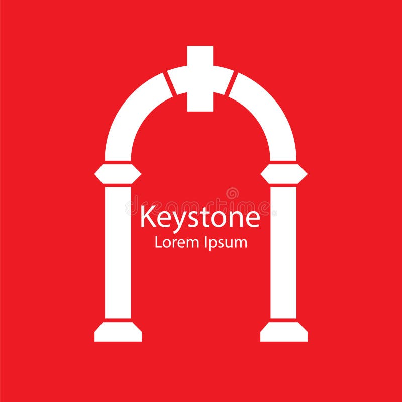 Keystone Concept Design stock vector. Illustration of architectural ...