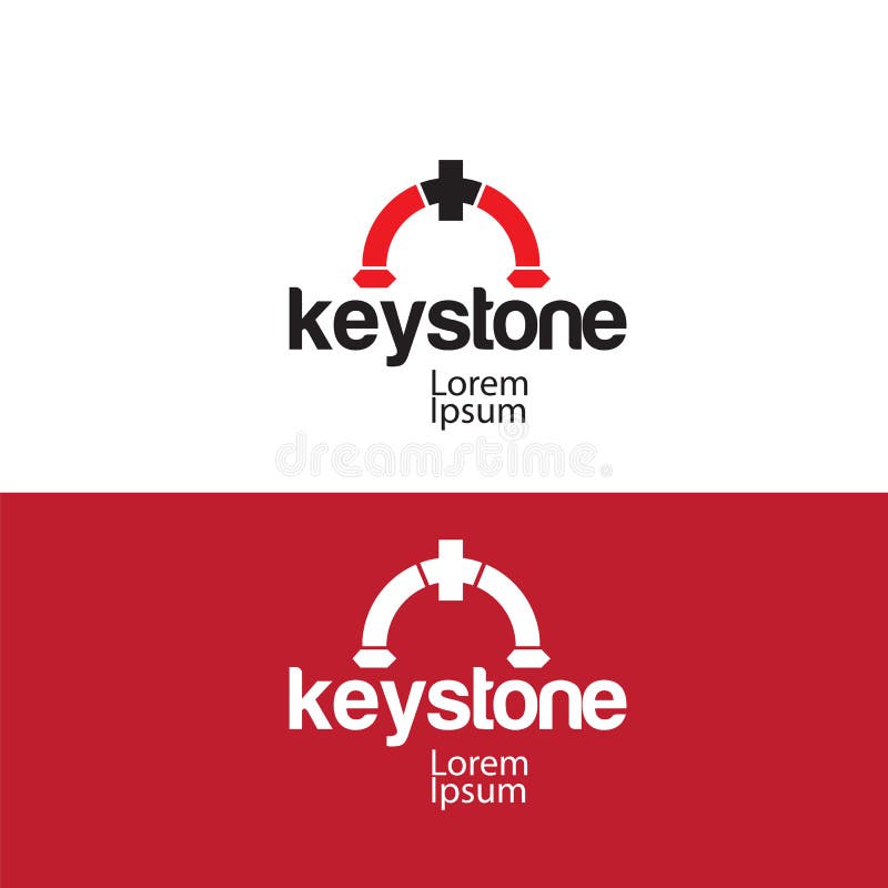 Keystone Concept Design stock vector. Illustration of abstract - 77597736