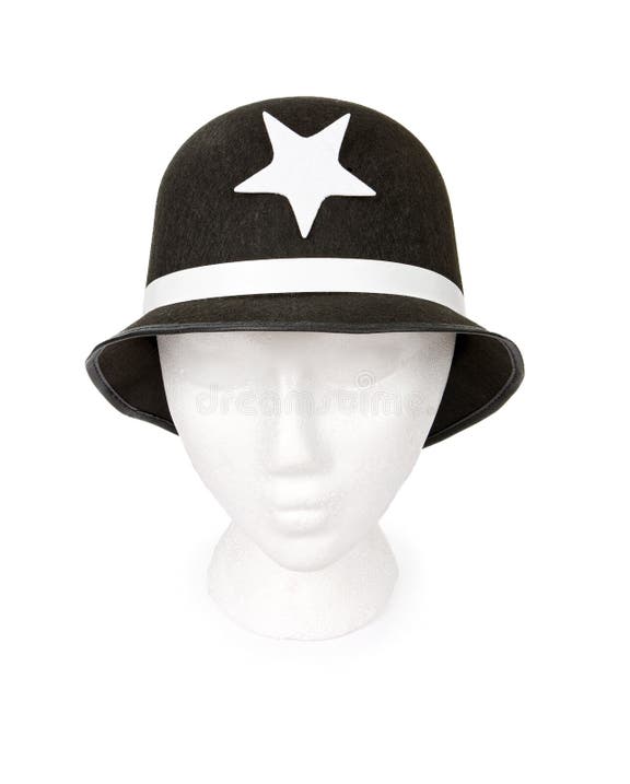 Keystone Cop Hat Isolated with a Clipping Path Stock Photo - Image of ...