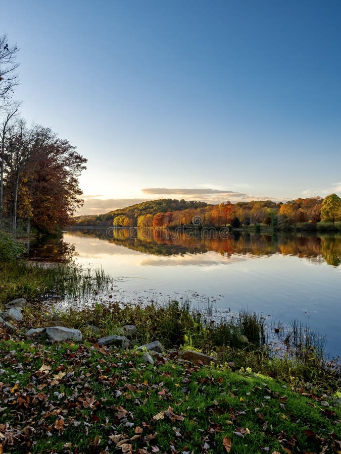 Keystone Lake In Keystone State Park In West Moreland County In The Laurel Highlands Of