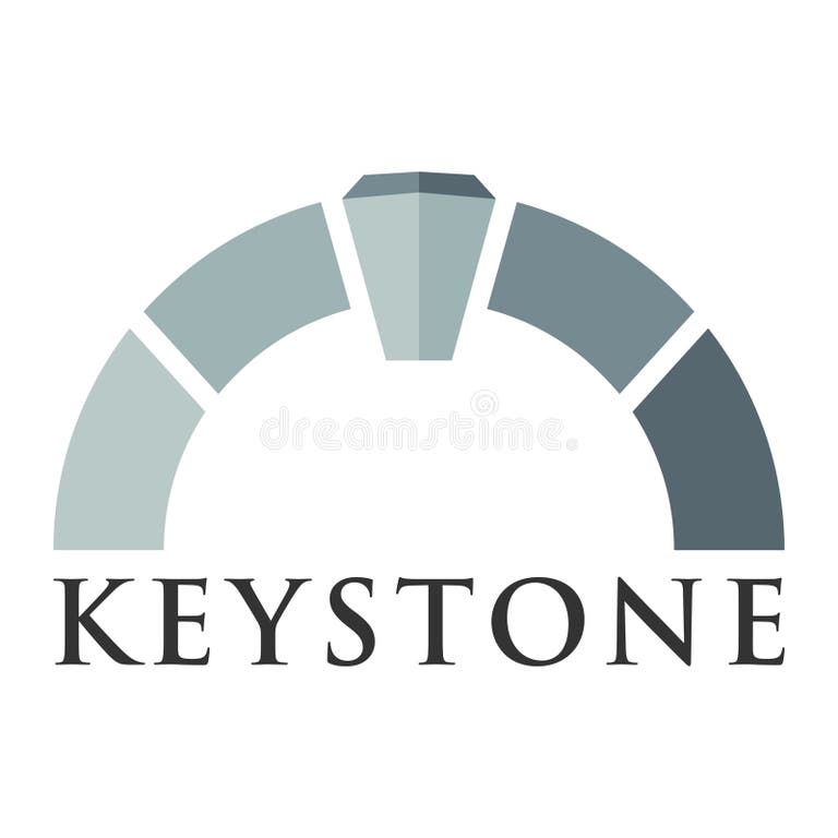 Keystone logo vector stock illustration. Illustration of bridge - 336333639