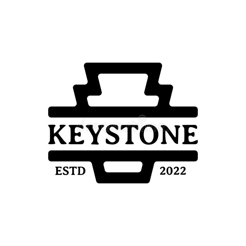 Keystone Vintage Logo Design Stock Vector - Illustration of logo ...