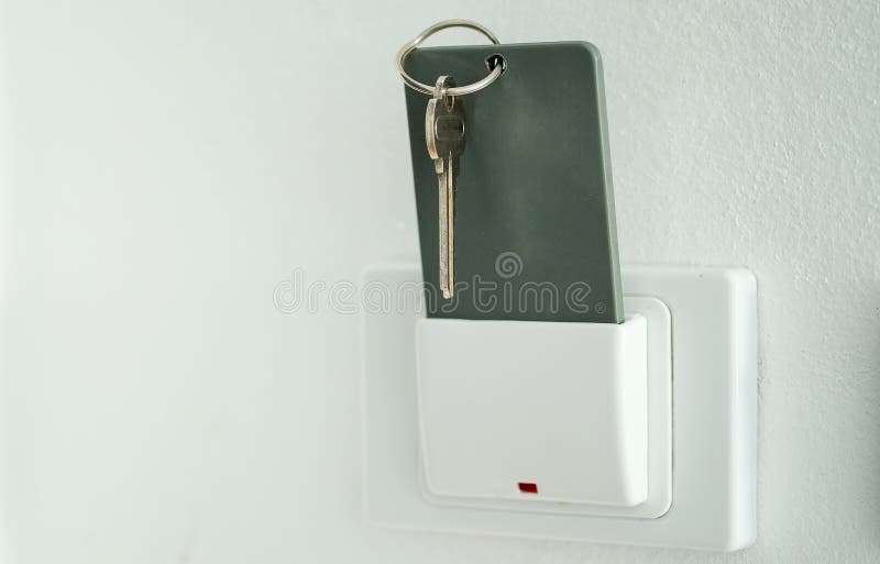 Keytag,Magnetic Card in Key Box Holder Switch. Stock Photo - Image of ...