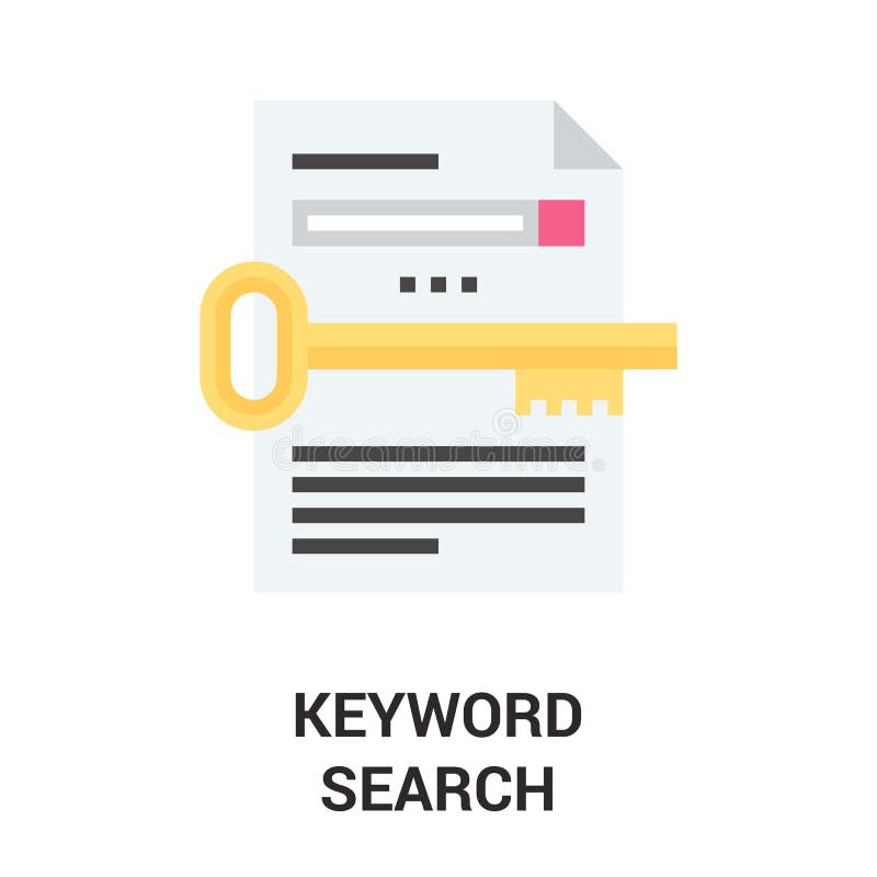 Keyword search icon stock vector. Illustration of sign - 82348363