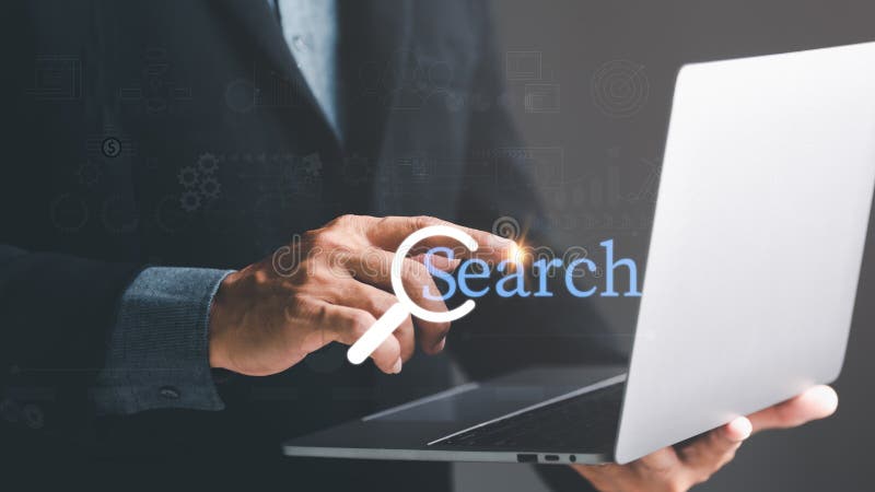Keyword Search Technology Concept To Find Information from Online ...