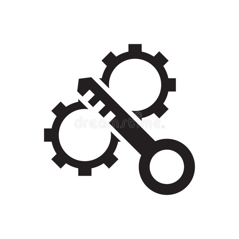 Keyword Setting Icon, Configuration Key Icon Stock Vector ...