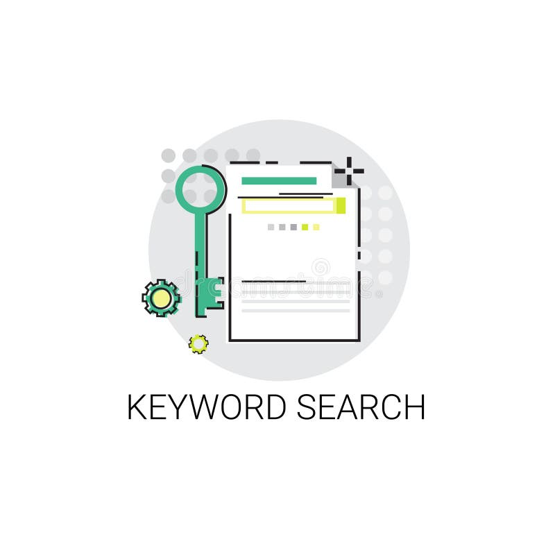 Keywording Search Web Optimization Icon Stock Vector - Illustration of ...