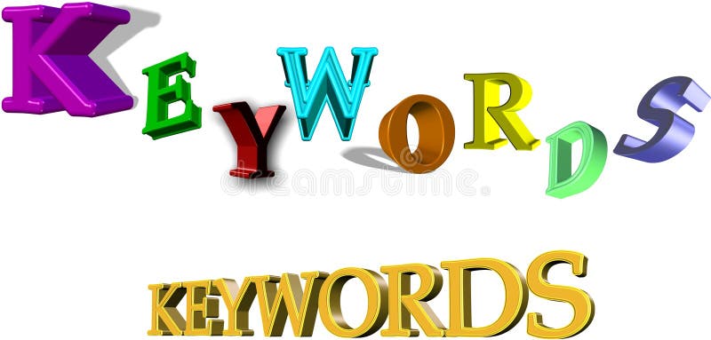 Key Words Gold Keywords Keyhole 3D Search Symbol Stock Vector ...