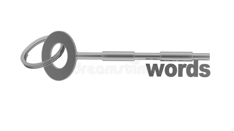 Keywords, 3d key concept stock illustration. Illustration of optimize ...