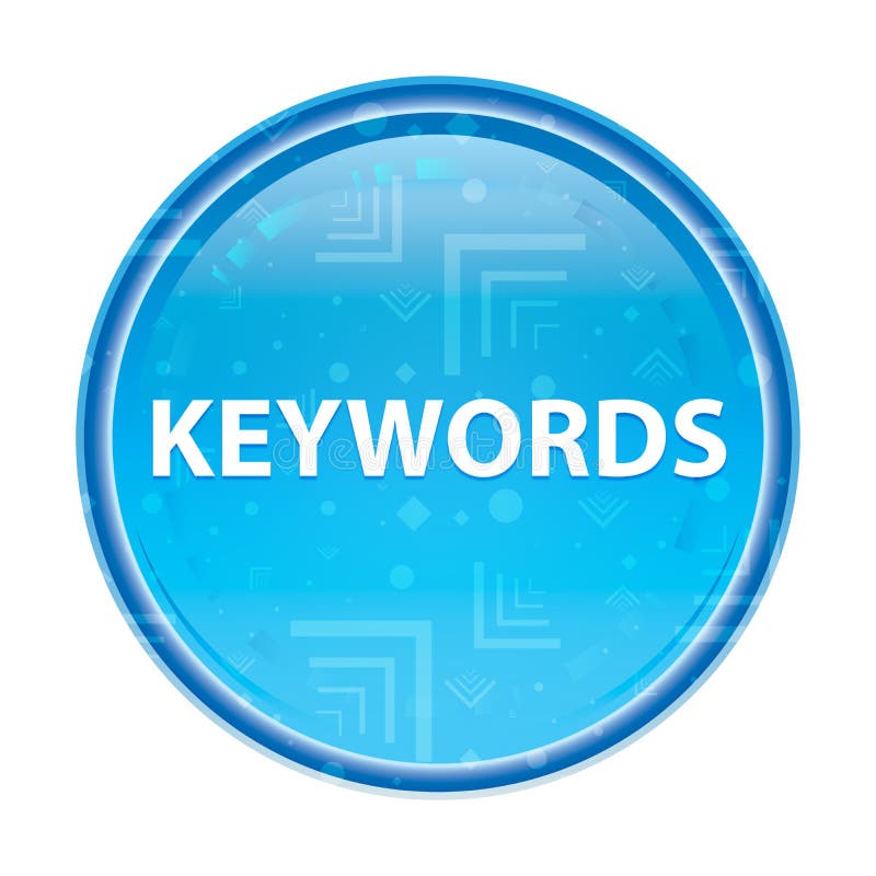 Seo Blue with Keywords Banner Stock Illustration - Illustration of ...