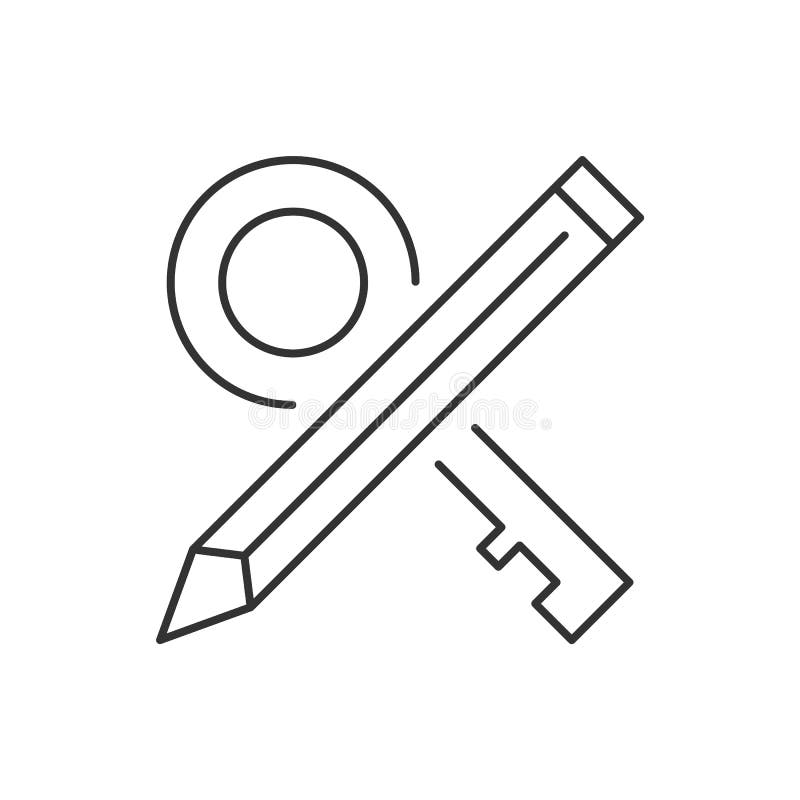 Keywords Linear Icon on White Background. Vector Illustration Stock ...