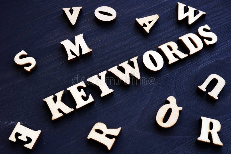 Keywords and Wooden Letters. SEO Concept Stock Photo - Image of ...