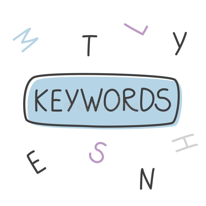 Keywords word concept stock vector. Illustration of service - 194059357