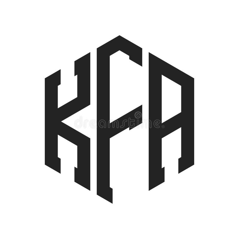 KFA Logo Design. Initial Letter KFA Monogram Logo Using Hexagon Shape ...